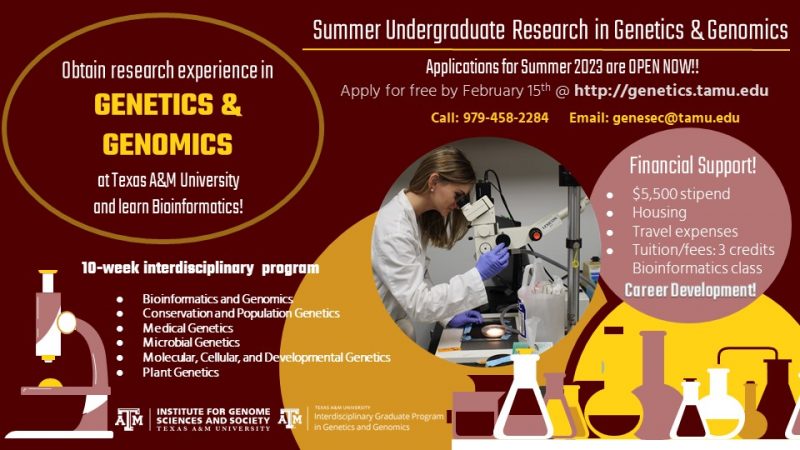 Ph.D. in Genetics at Texas A&M University